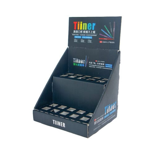 Custom PDQ Cardboard Vape Counter Retail Display Stand Box