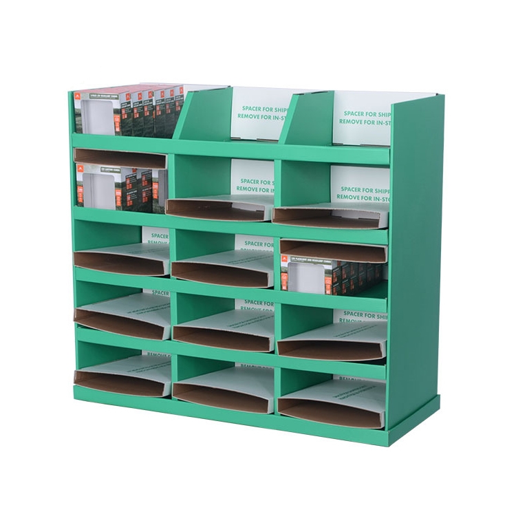 Five-Tier Cardboard Pasta Sauce Retail Floor Display Stand